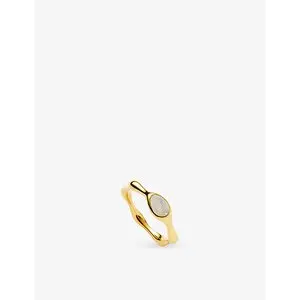 MISSOMA Magma Gemstone 18ct -plated Brass Stacking Ring - Gold