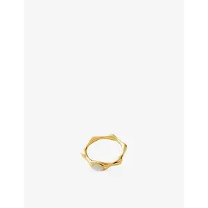 MISSOMA Magma Gemstone 18ct -plated Brass Stacking Ring