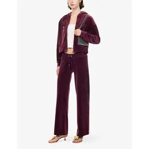 Juicy Couture Crystal-embellished Jogging Bottoms - Winetasting
