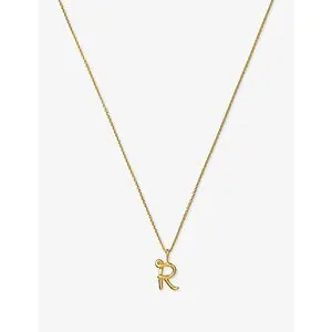 MISSOMA Curly Molten Mini Initial R 18ct Vermeil Necklace