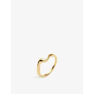 MISSOMA Molten Wave 18ct Vermeil-plated Sterling Silver Stacking Ring - Gold