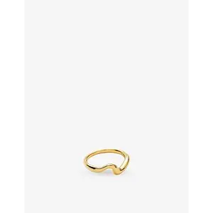 MISSOMA Molten Wave 18ct Vermeil-plated Sterling Silver Stacking Ring