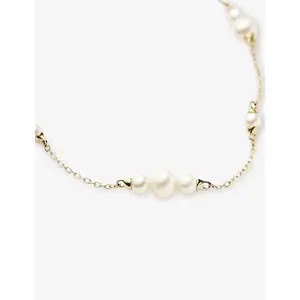 MISSOMA Fine Pearl 14ct Yellow Chain Bracelet