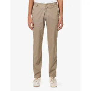 Sunspel Regular-fit Flat-front Stretch-cotton Chino Trousers