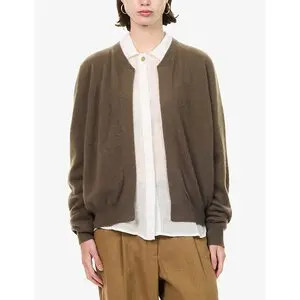 Frenckenberger Cashmere Bomber Cardigan - Cacao