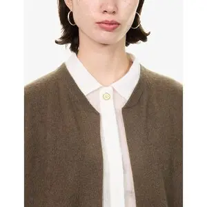 Frenckenberger Cashmere Bomber Cardigan - Cacao