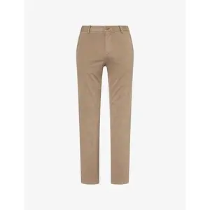 Sunspel Slim-fit Flat-front Stretch-cotton Chino Trousers - Light Stone
