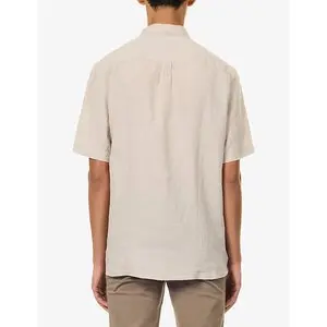 Sunspel Regular-fit Short-sleeve Linen Shirt