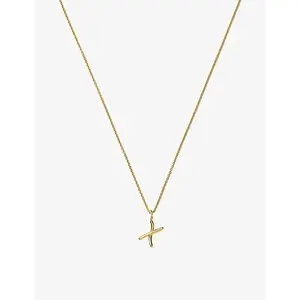 MISSOMA Curly Molten Mini Initial X 18ct Vermeil Necklace