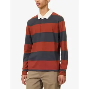 Patagonia Striped Long-sleeve Cotton Polo Shirt