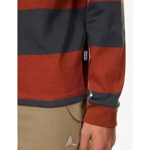Patagonia Striped Long-sleeve Cotton Polo Shirt