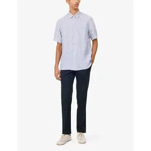 Sunspel Slim-fit Flat-front Stretch-cotton Chino Trousers