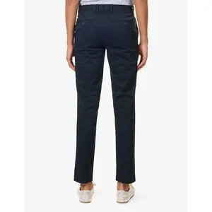 Sunspel Slim-fit Flat-front Stretch-cotton Chino Trousers