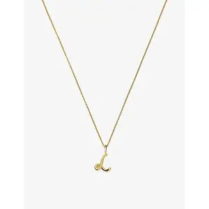 MISSOMA Curly Molten Mini Initial L 18ct Vermeil Necklace