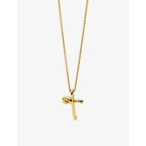 MISSOMA Curly Molten Mini Initial T Vermeil Necklace