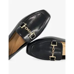 DUNE Grained Leather Loafers