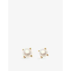 MISSOMA Pearl 18ct Yellow Vermeil Studs