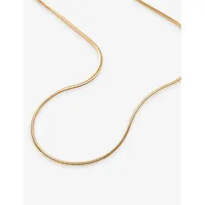 MISSOMA Square Snake Chain 14ct Yellow Necklace