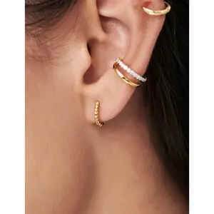 MISSOMA Rope 9ct Huggies Earrings
