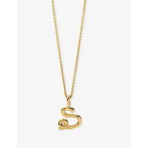 MISSOMA Curly Molten Mini Initial S 18ct Vermeil Necklace