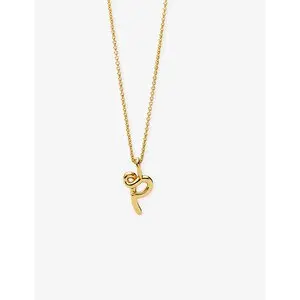 MISSOMA Curly Molten Mini Initial P 18ct Vermeil Necklace