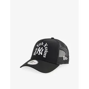 New Era New York Yankees Cotton And Mesh Trucker Cap - Black