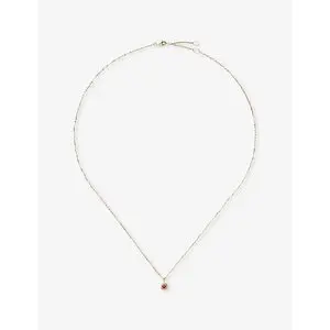 MISSOMA Fine July Birthstone 14ct Yellow And Ruby Pendant Necklace - Gold