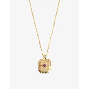 MISSOMA July Birthstone 18ct Vermeil Plated Sterling Silver Pendant Necklace - Gold