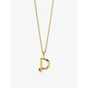 MISSOMA Curly Molten Mini Initial D Necklace