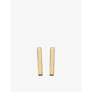 MISSOMA Fine Bar 9ct Yellow- Stud Earrings - Gold