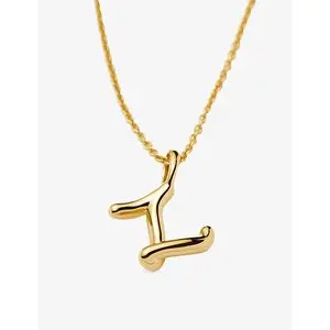 MISSOMA Curly Molten Mini Initial Z 18ct Vermeil Necklace