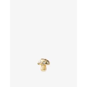 MISSOMA Mushroom 9ct Yellow And 0.02ct Diamond Single Stud Earring - Gold