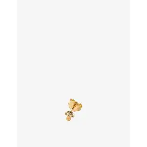 MISSOMA Mushroom 9ct Yellow And 0.02ct Diamond Single Stud Earring