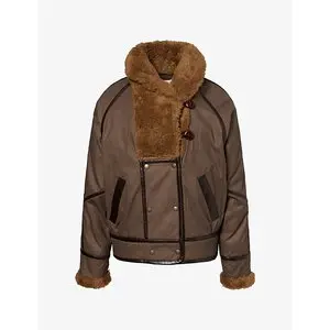 Isabel Marant Étoile Olinka Faux-fur Collar Padded Jacket - Brown