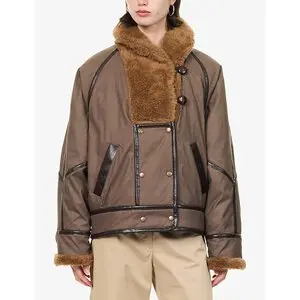 Isabel Marant Étoile Olinka Faux-fur Collar Padded Jacket