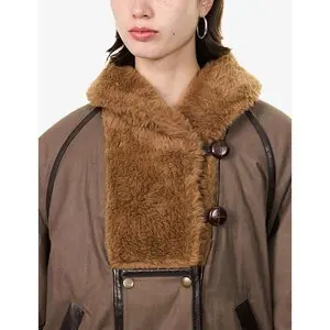 Isabel Marant Étoile Olinka Faux-fur Collar Padded Jacket