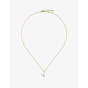 MISSOMA Curly Molten Mini Initial V 18ct Vermeil Necklace - Gold