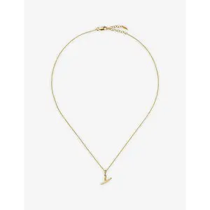 MISSOMA Curly Molten Mini Initial 18ct Yellow Vermeil Necklace - Gold