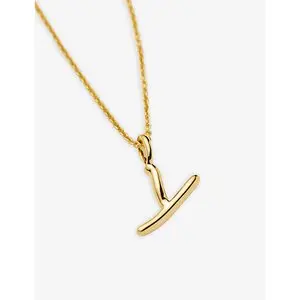 MISSOMA Curly Molten Mini Initial Necklace