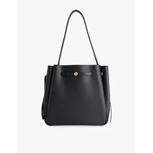 Tory Burch Large Leather Bucket Bag - Black
