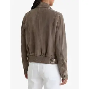 REISS Sorena Suede Jacket