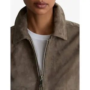 REISS Sorena Suede Jacket