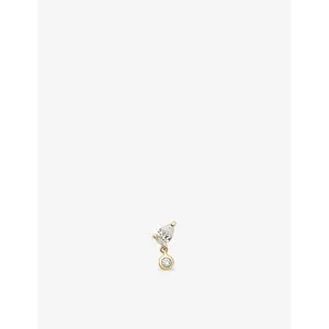 MISSOMA Pear 9ct Yellow And Lab Grown Diamond Single Stud Earring - Gold