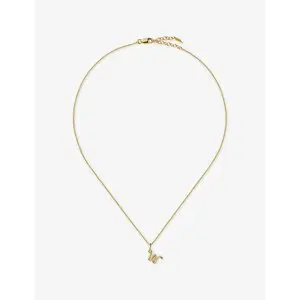 MISSOMA Curly Molten Mini Initial W 18ct Vermeil Necklace - Gold