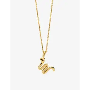 MISSOMA Curly Molten Mini Initial W 18ct Vermeil Necklace