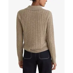 REISS Millie Cable-knit Wool-blend Jumper