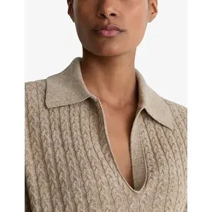 REISS Millie Cable-knit Wool-blend Jumper
