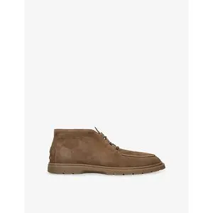TOD'S Lace-up Suede Desert Boots - Brown