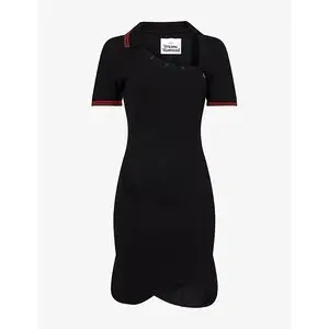 VIVIENNE WESTWOOD Glory Polo Cotton Midi Dress - Black