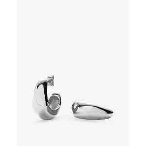 MISSOMA Dome Medium -plated Hoop Earrings - Silver